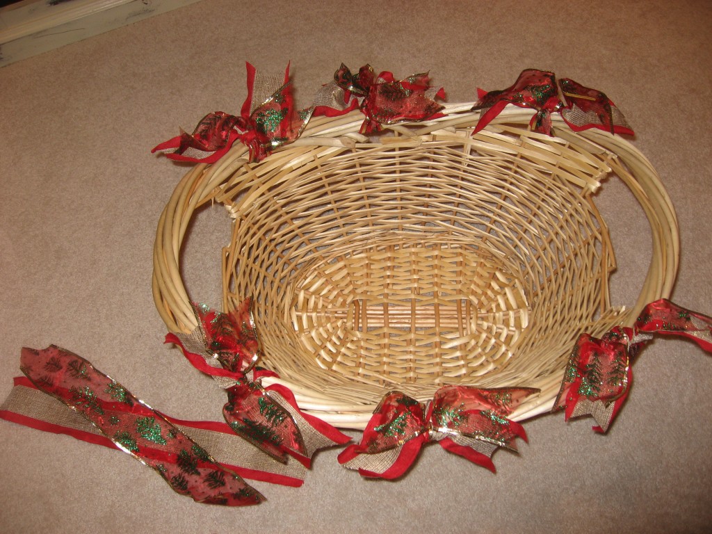 Decorate a Simple Basket for the Holidays! » In Touch! – Finishing ...